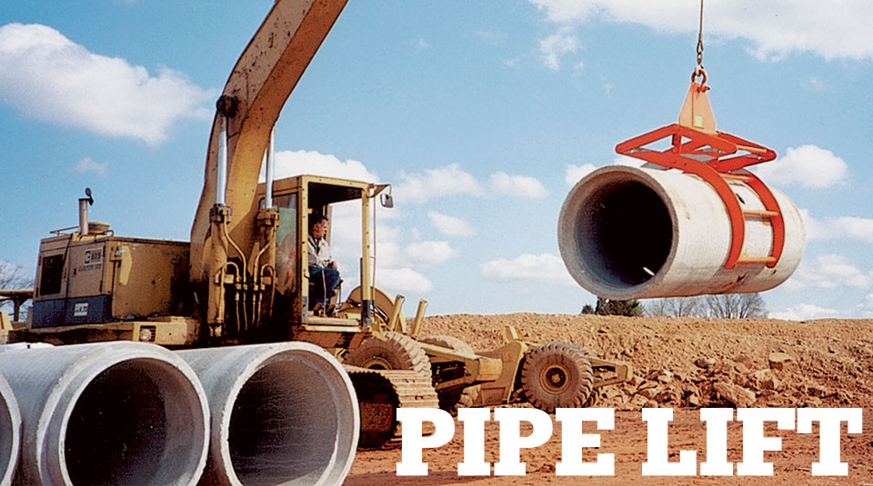 Pipe Lift - Pipe Tongs - Concrete Pipe Lifting Attachment - Kenco