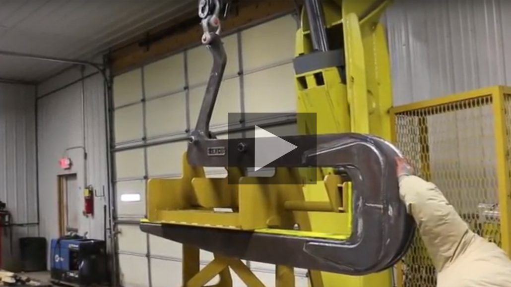 mechanical pipe hook photos and videos of the attachment at work